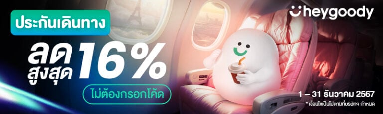 โปรโมชั่น ประกันการเดินทาง | heygoody
